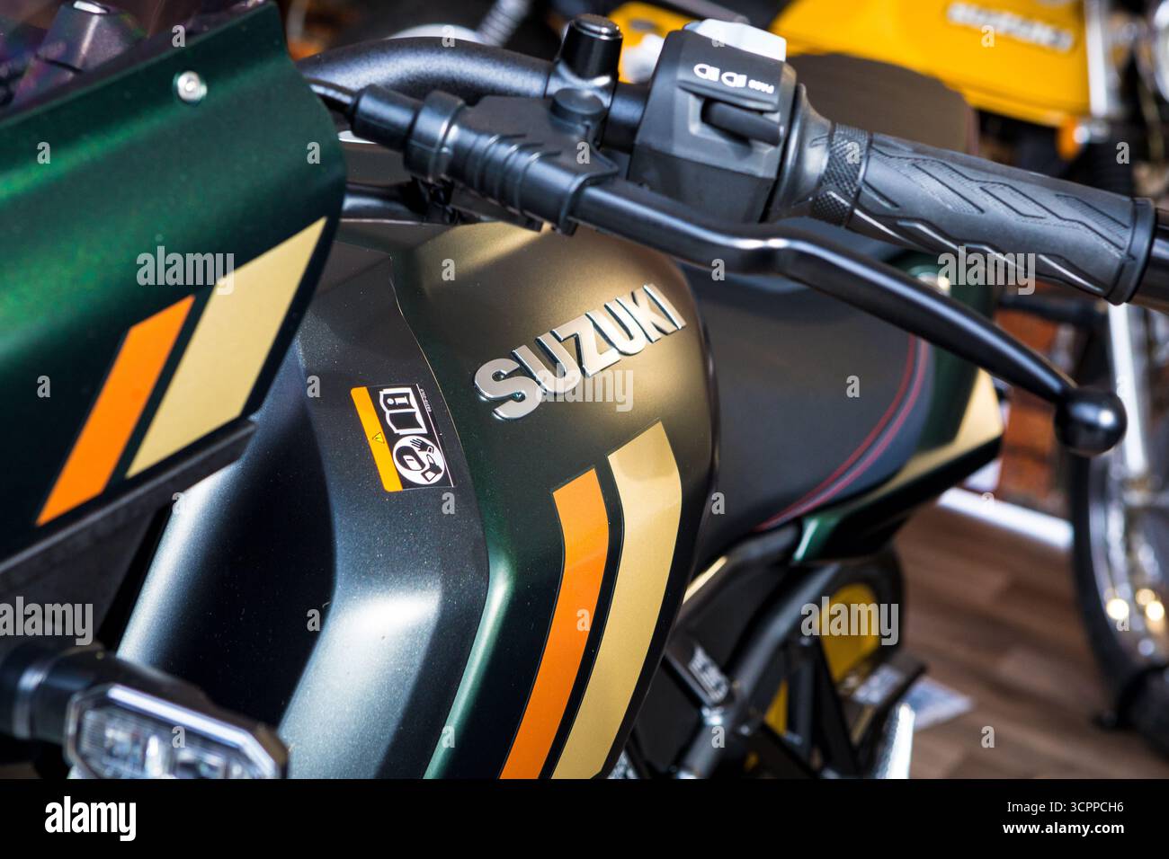 Turin, Italy. 26th September 2025. Detail of Suzuki GSX-8TT motorcycle ...