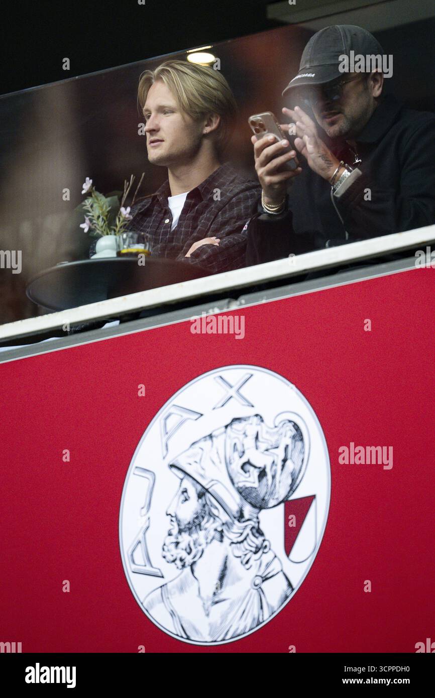 AMSTERDAM - Kasper Dolberg of Ajax during the Dutch Eredivisie match ...