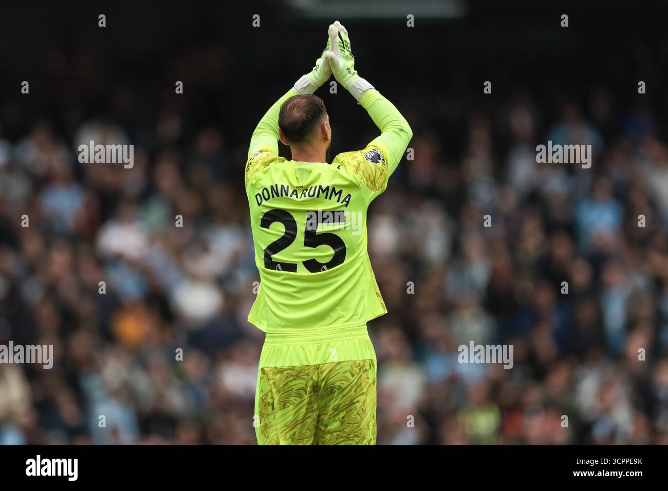 The shirt back of Gianluigi Donnarumma of Manchester City during the ...