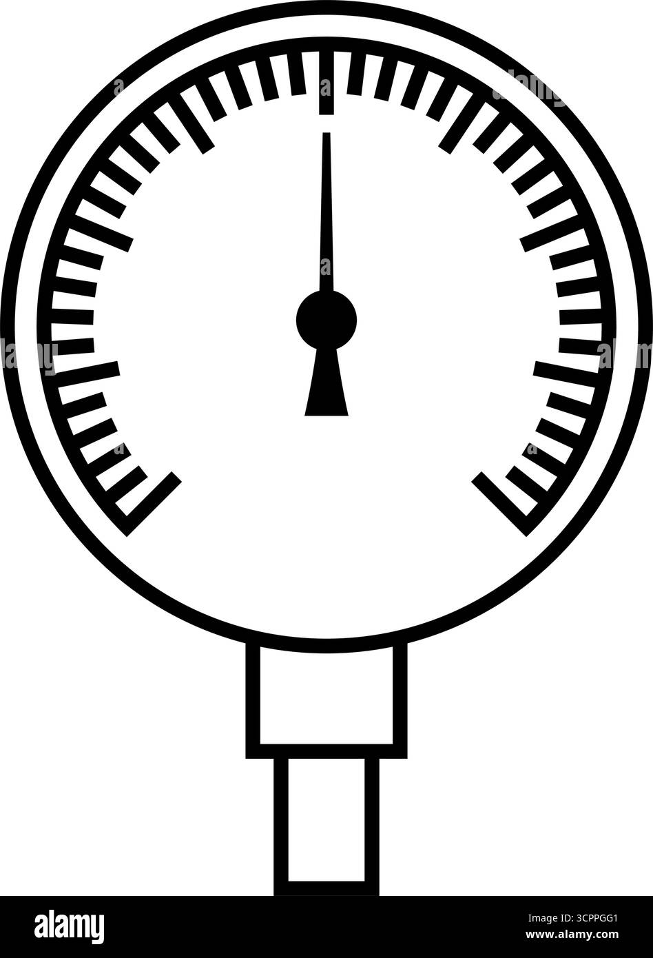 Simple pressure gauge icon isolated. Vector illustration Stock Vector ...