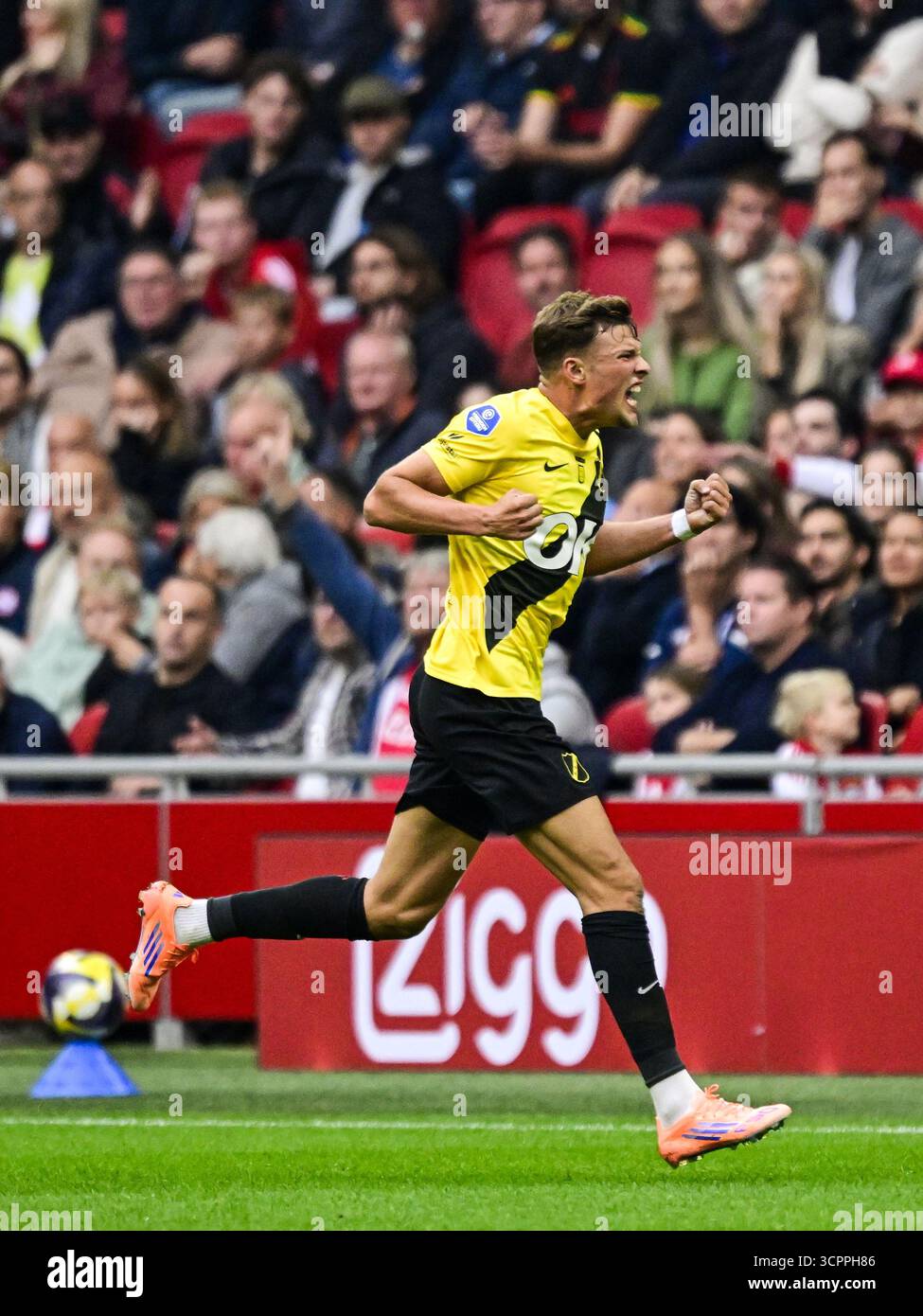 AMSTERDAM - Sydney van Hooijdonk of NAC Breda celebrates the disallowed ...