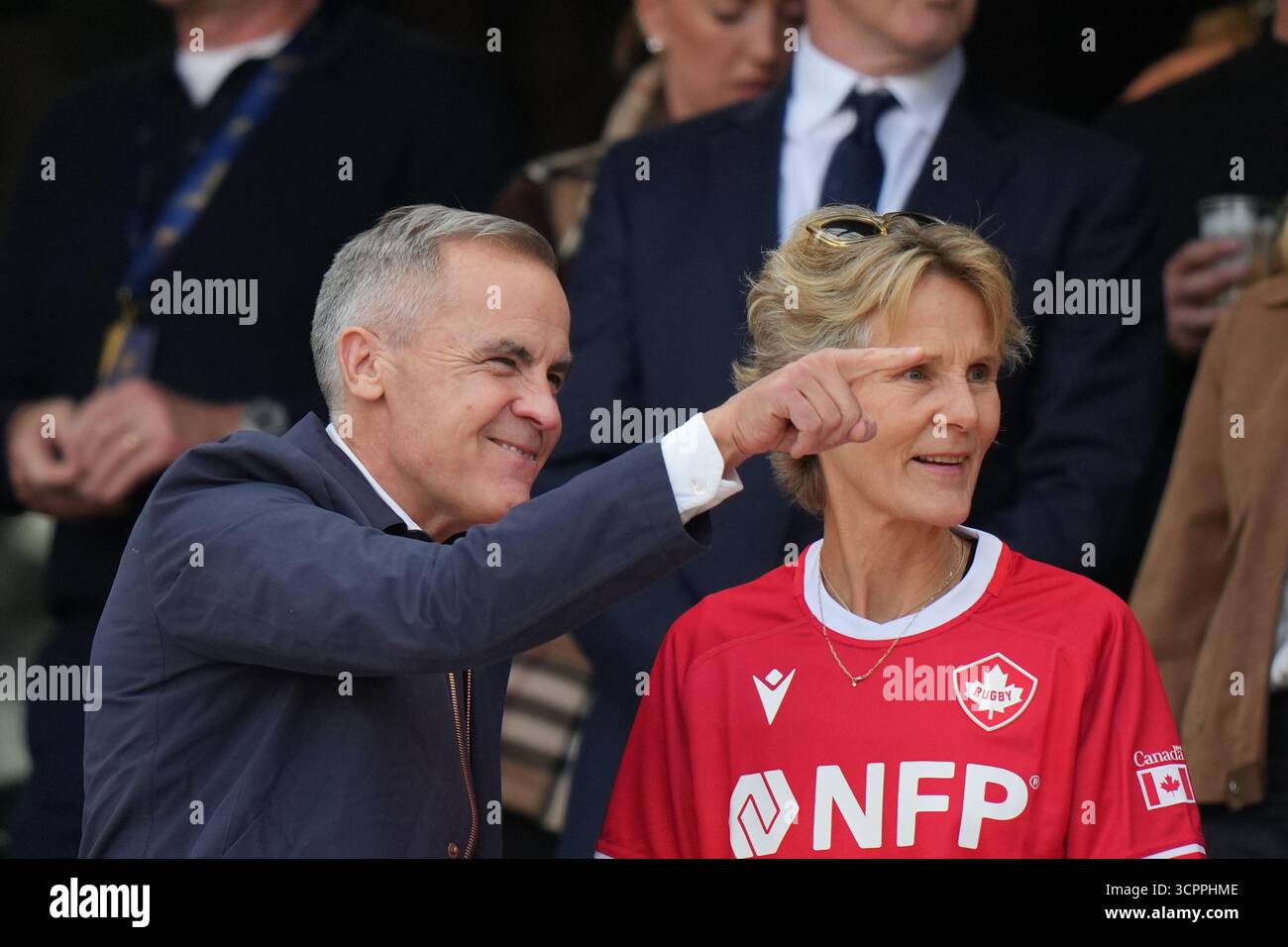 Prime Minister Mark Carney and his wife Diana Fox Carney attend the ...