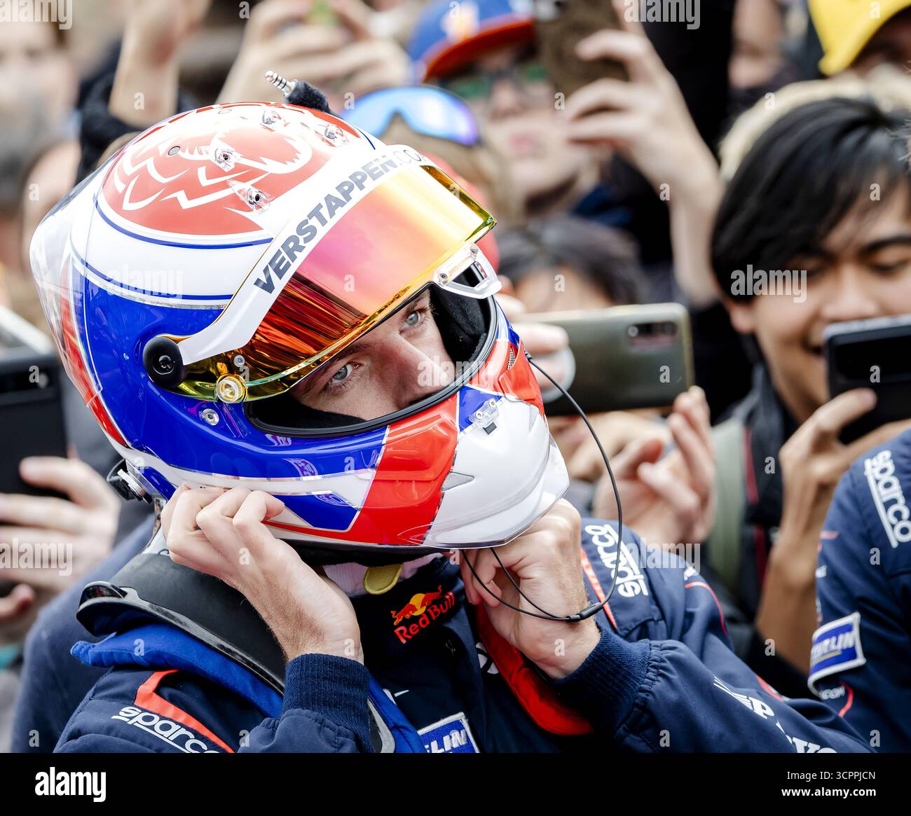 NÜRBURG - Max Verstappen at the start of his first race in the ...
