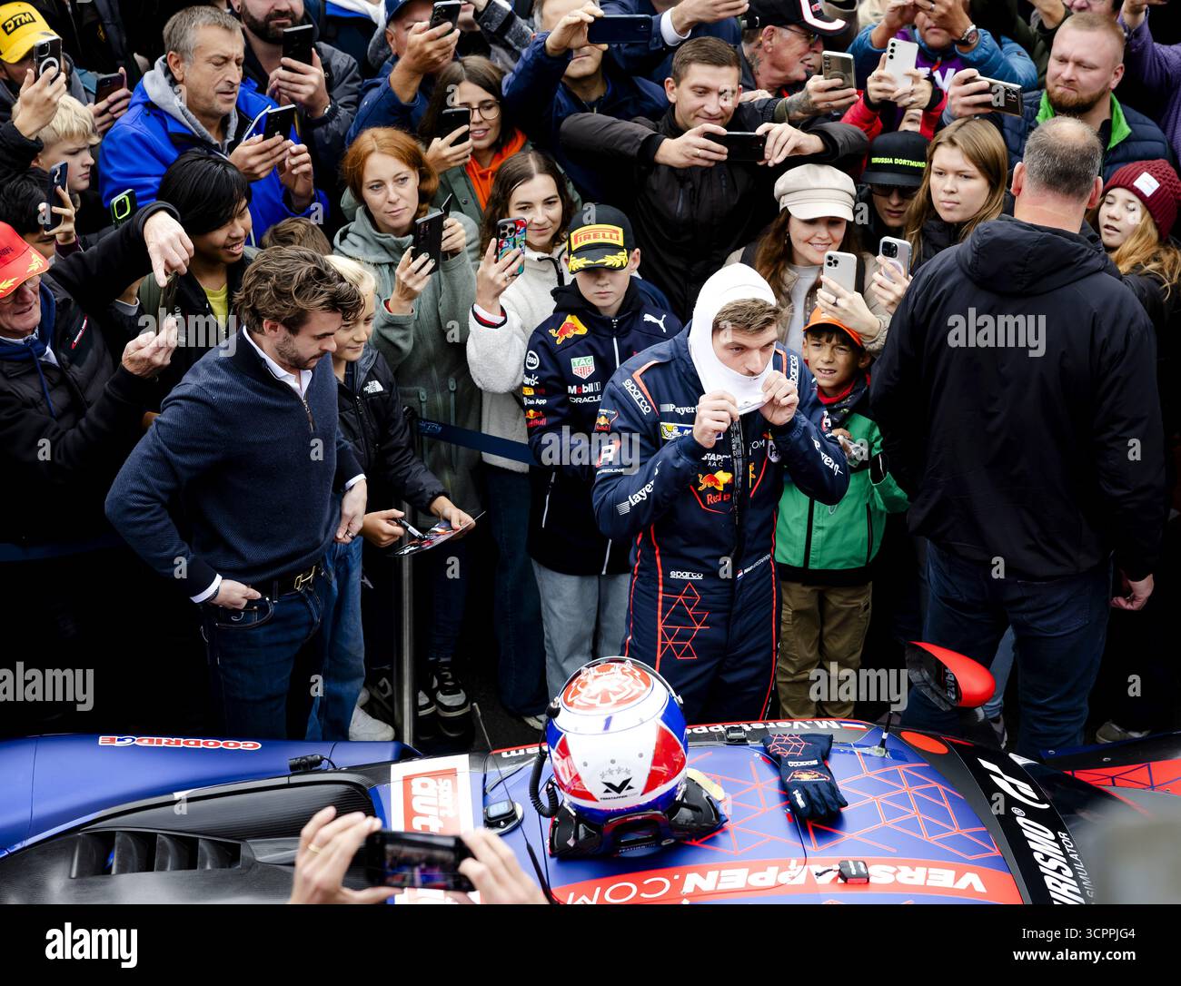 NÜRBURG - Max Verstappen at the start of his first race in the ...