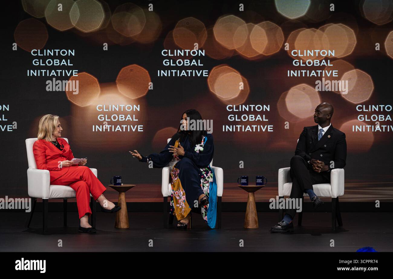 New York Ciy, USA. 25th Sep, 2025. Hillary Clinton, 67th Secretary of ...