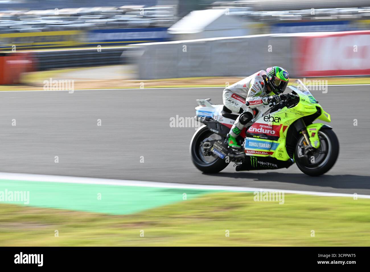 Motegi, Japan. 27th September, 2025. PERTAMINA VR40's riders Fabio Di ...