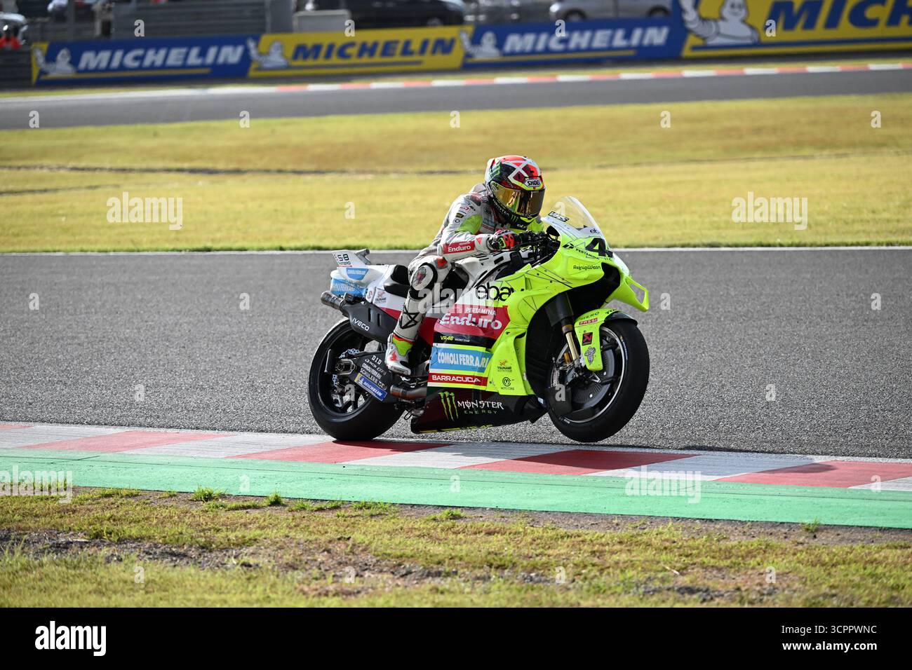 Motegi, Japan. 27th September, 2025. PERTAMINA VR40's riders Fabio Di ...