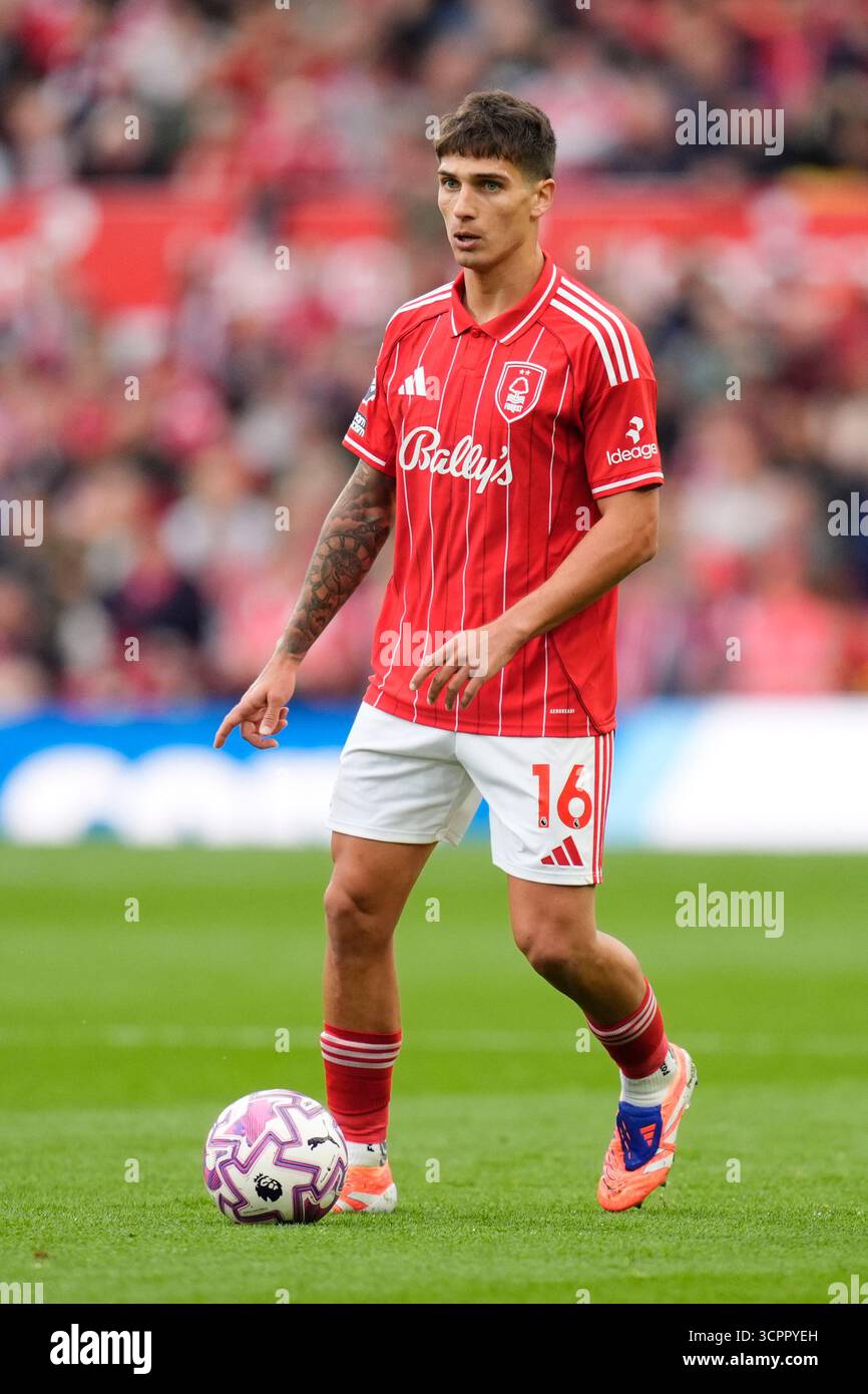 Nottingham Forest's Nicolas Dominguez during the Premier League match ...