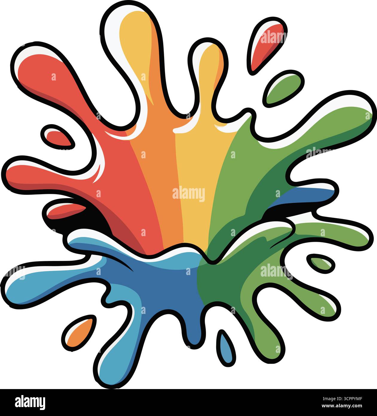 Rainbow color drops Stock Vector Images - Alamy