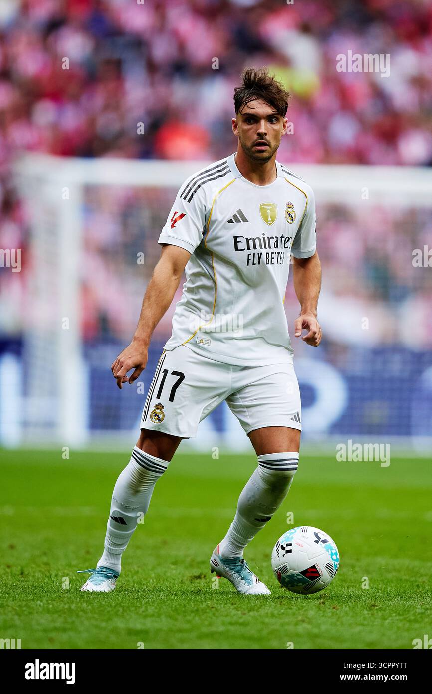 MADRID, SPAIN - SEPTEMBER 27: Raul Asencio of Real Madrid during the ...