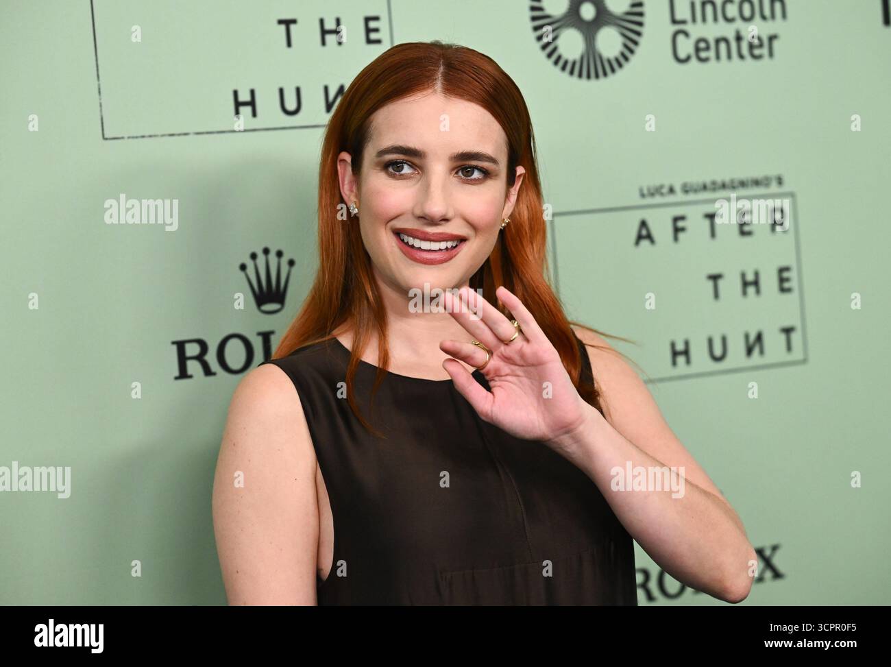 Emma Roberts attends the premiere of "After the Hunt" at Alice Tully ...