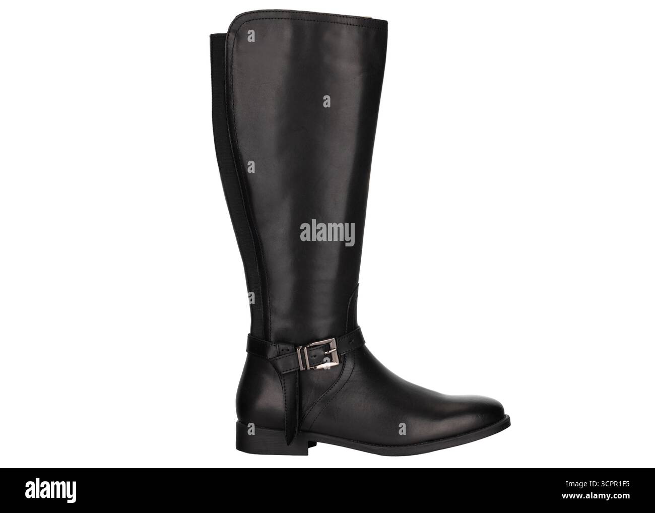 Black leather knee boot hi-res stock photography and images - Alamy