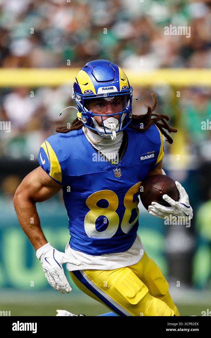 Los Angeles Rams' Jordan Whittington runs against the Philadelphia ...
