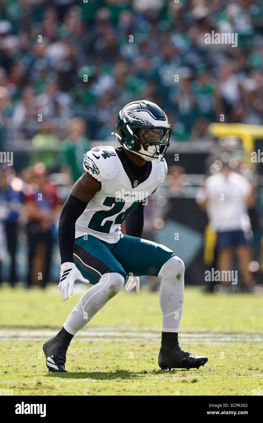 Philadelphia Eagles safety Andrew Mukuba during an NFL football game ...