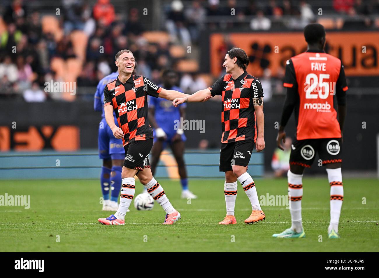 06 Laurent ABERGEL (fcl) - 10 Pablo PAGIS (fcl) during the Ligue 1 ...