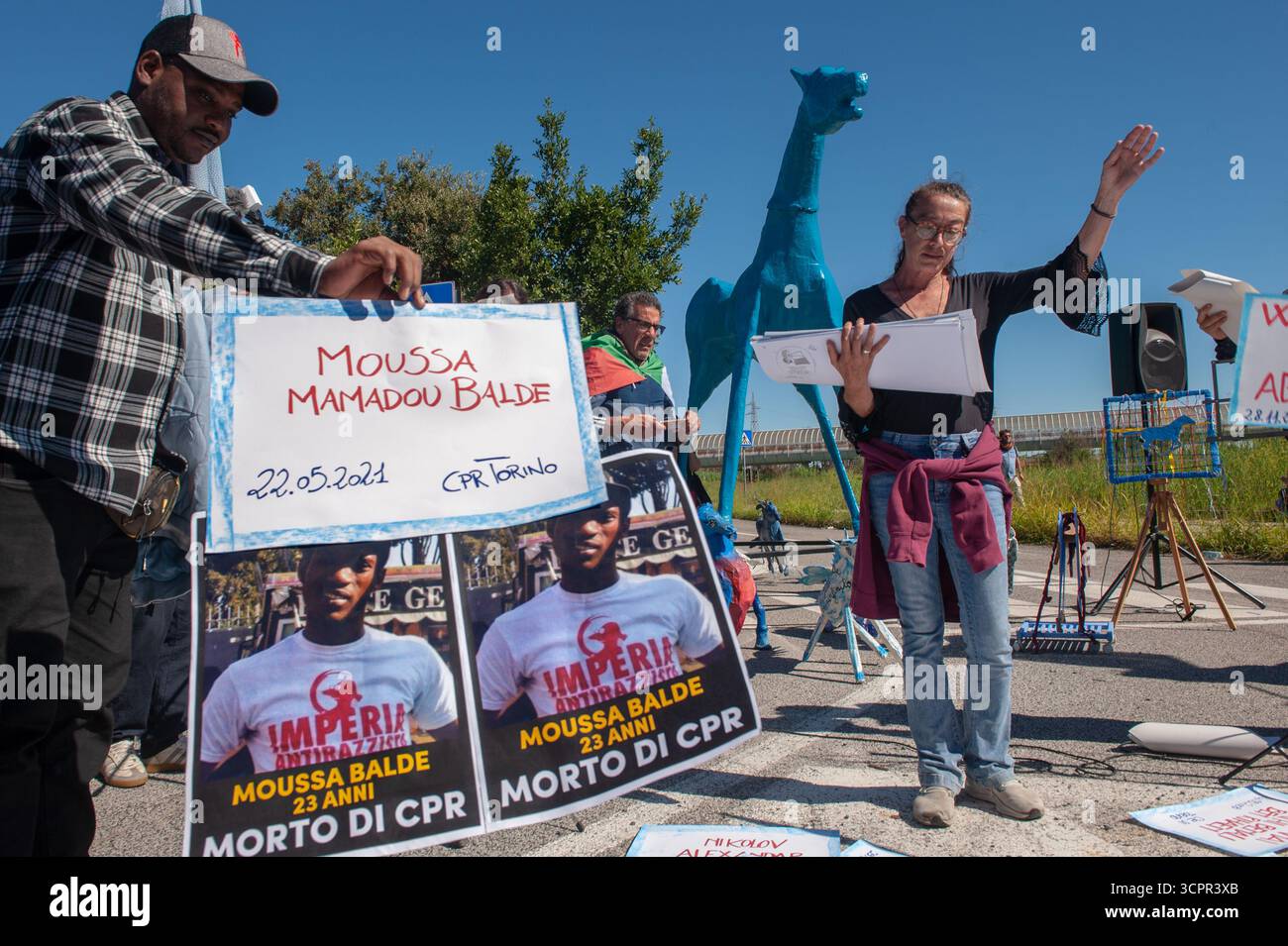 Rome, Italy September 27, 2025: Third station of Marco Cavallo's ...