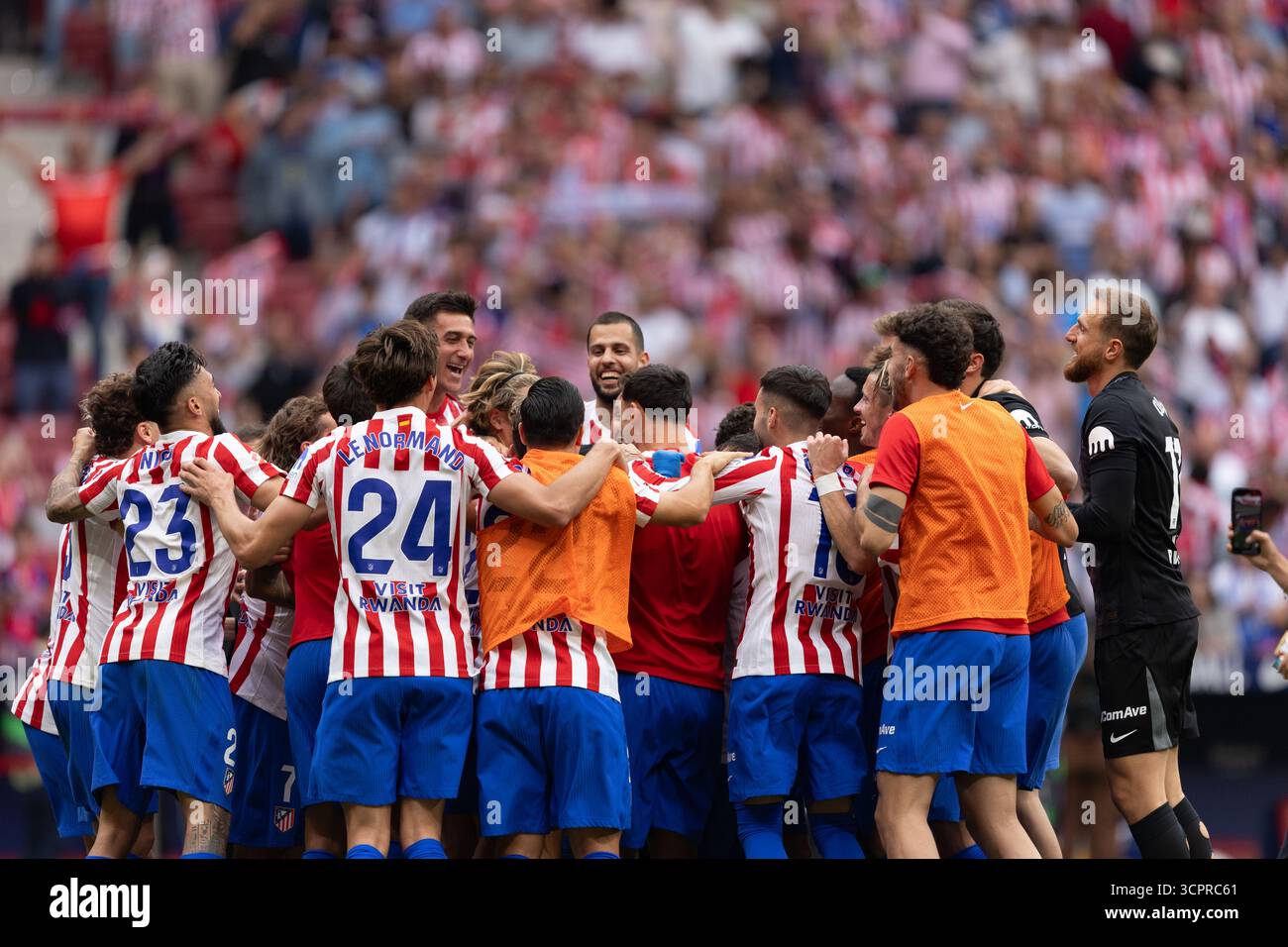 Madrid, Spain. 27th Sep 2025. Celebration win during Atletico de Madrid ...