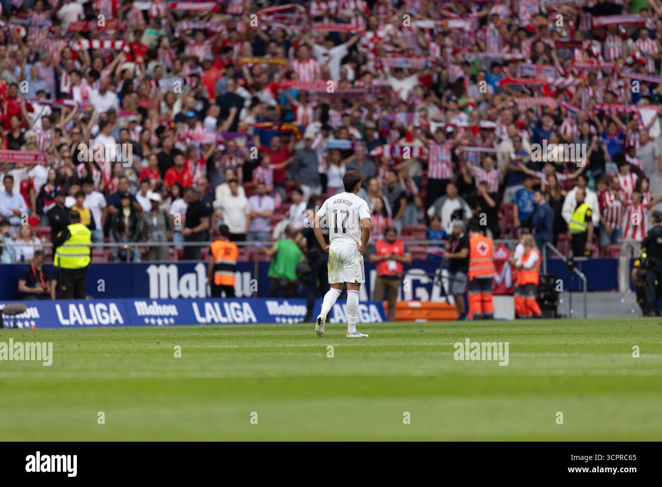 Madrid, Spain. 27th Sep 2025. Asencio during Atletico de Madrid and ...