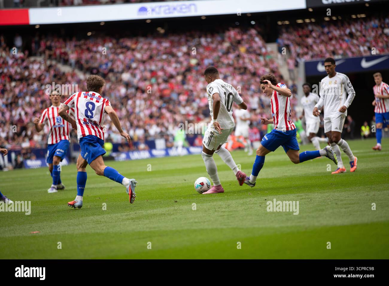 Madrid, Spain. 27th Sep 2025. Mbappé during Atletico de Madrid and Real ...