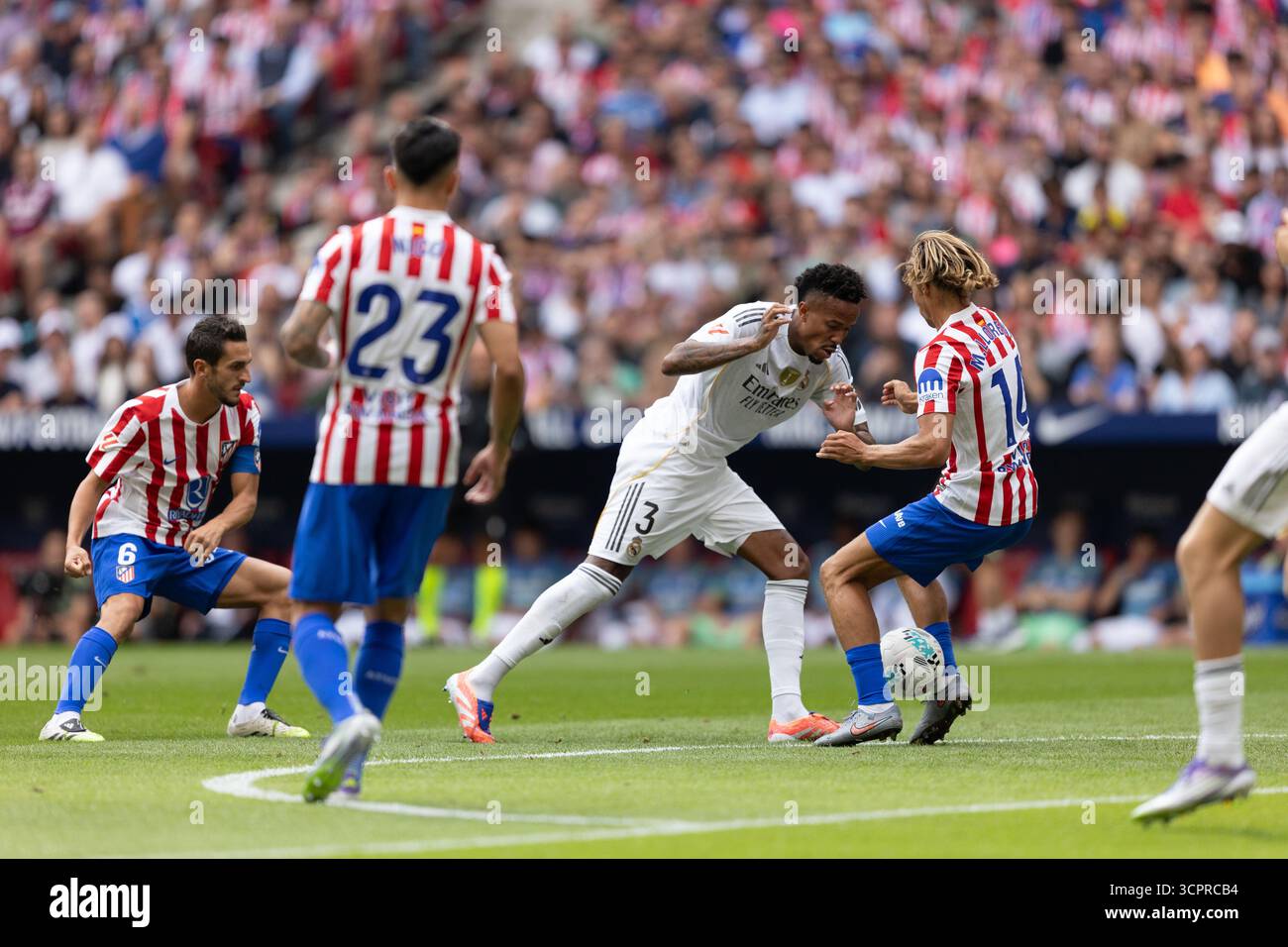 Madrid, Spain. 27th Sep 2025. Militao during Atletico de Madrid and ...