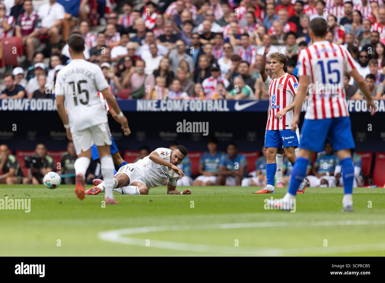 Madrid, Spain. 27th Sep 2025. Mbappé during Atletico de Madrid and Real ...