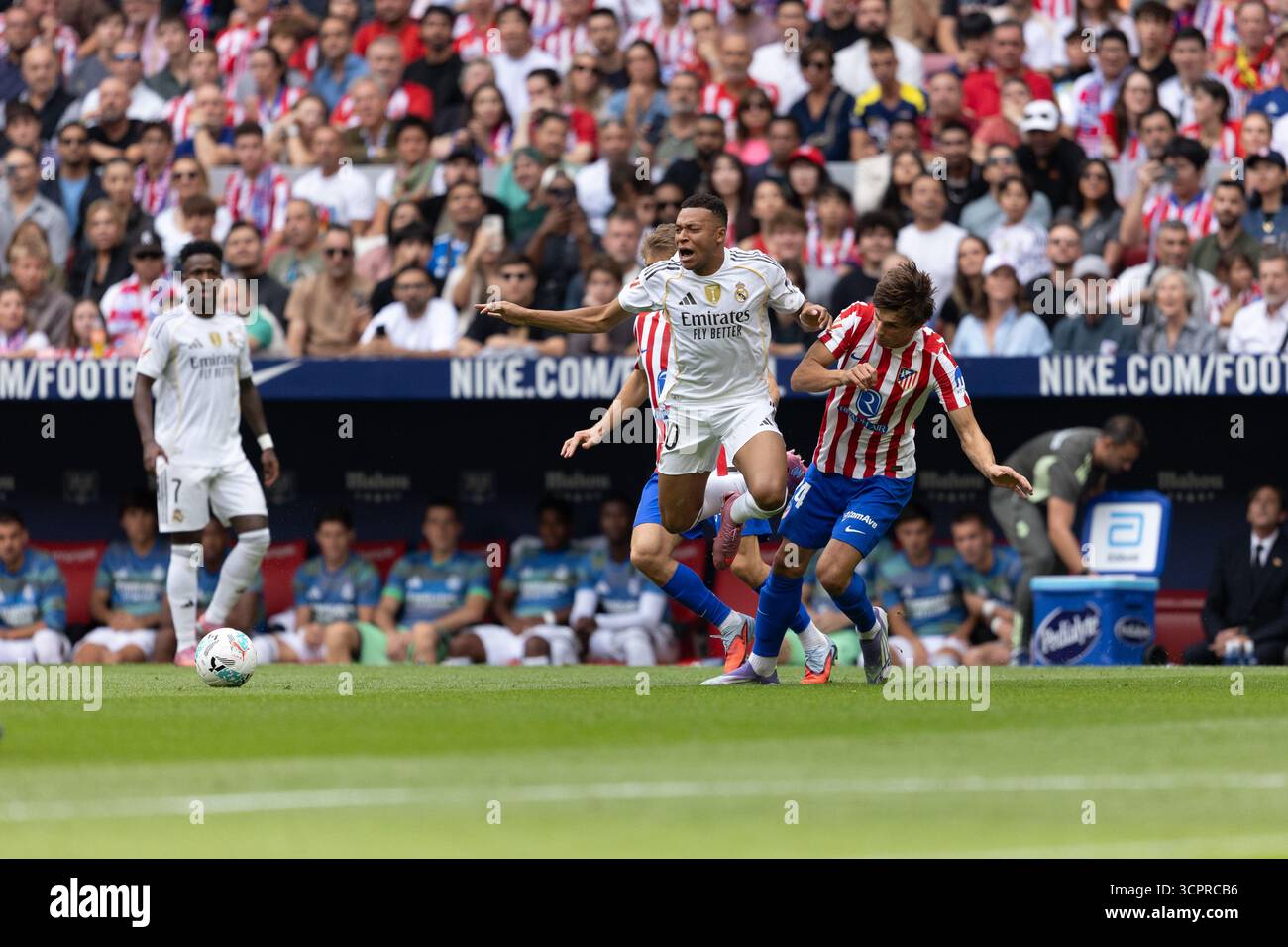 Madrid, Spain. 27th Sep 2025. Mbappé during Atletico de Madrid and Real ...