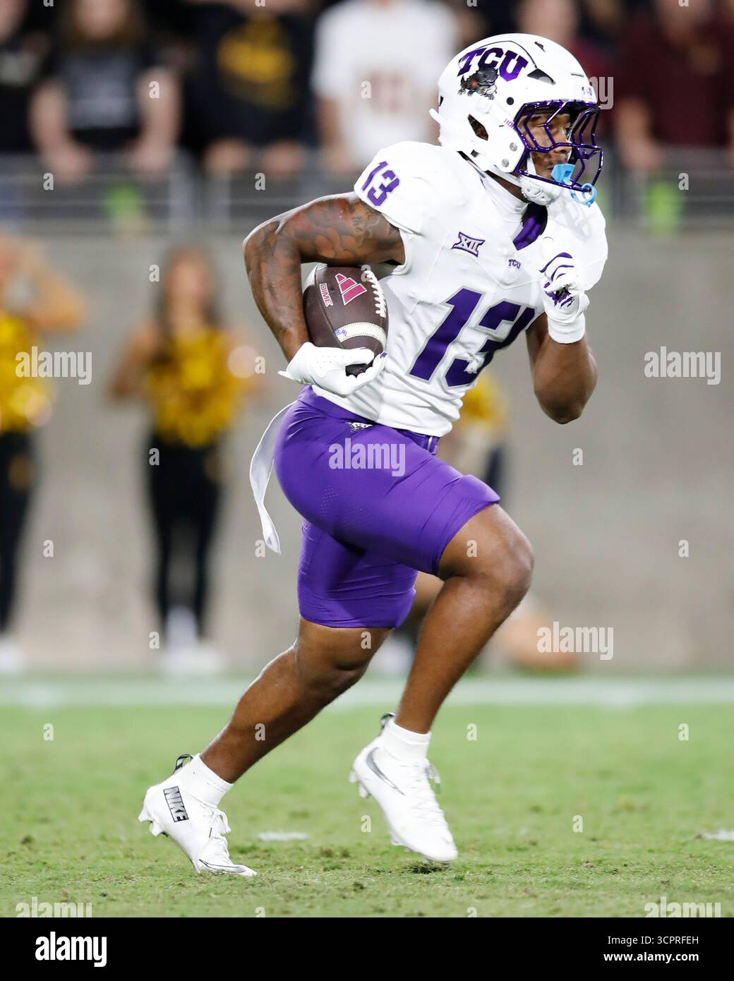 September 26, 2025: TCU Horned Frogs running back Jon Denman (13) takes ...