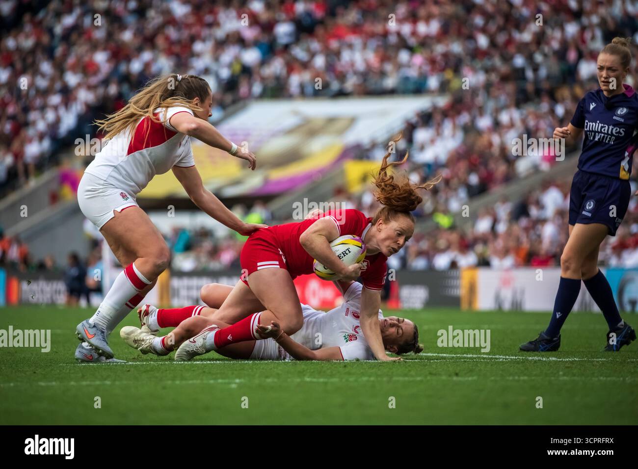 London, UK, 27th September 2025 Canada centre and captain Alex Tessier ...