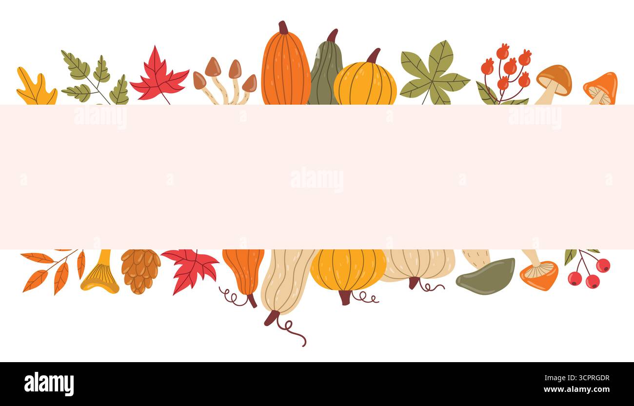 Autumn berry frame in Stock Vector Images - Alamy