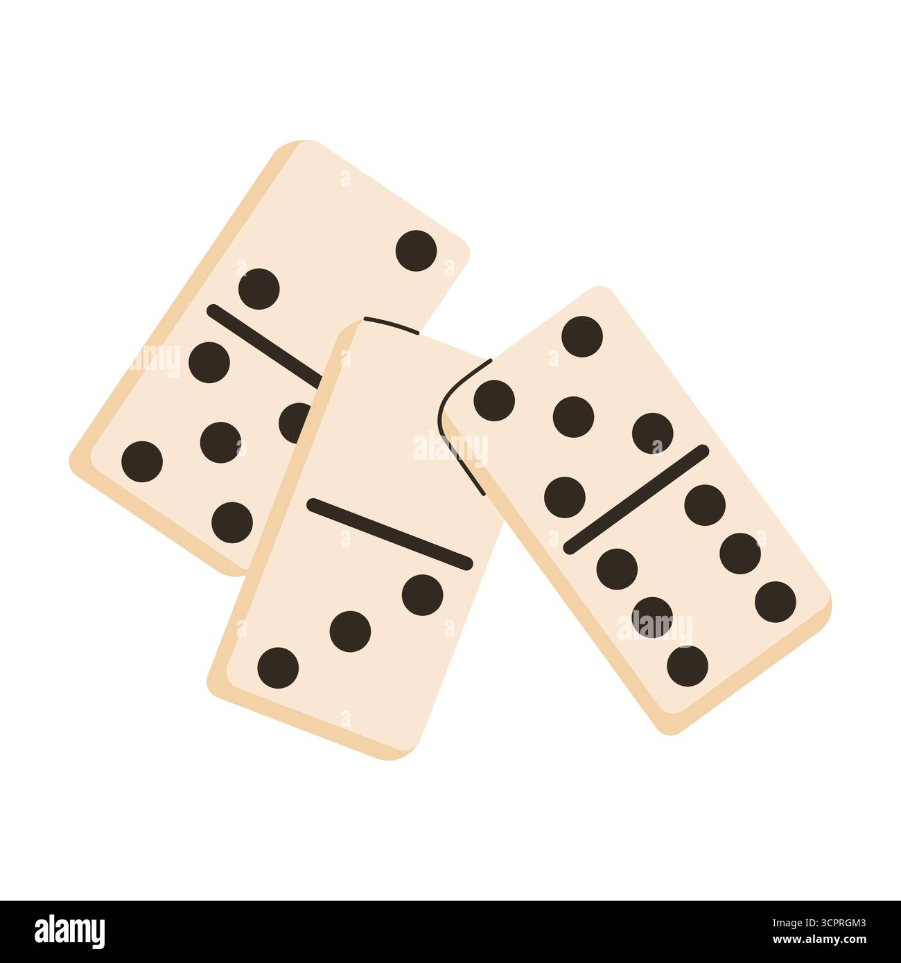 Domino block on white Stock Vector Images - Alamy
