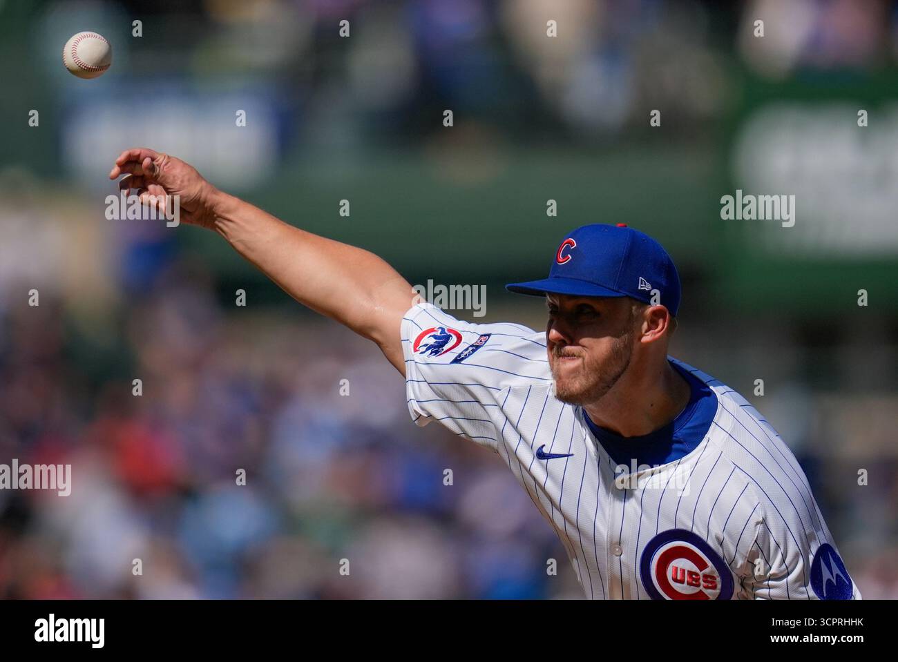 Chicago Cubs starting pitcher Jameson Taillon (50) throws during the ...