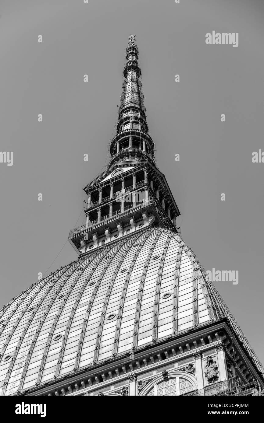 Turin, Italy - March 28, 2022: The Mole Antonelliana, a major landmark ...
