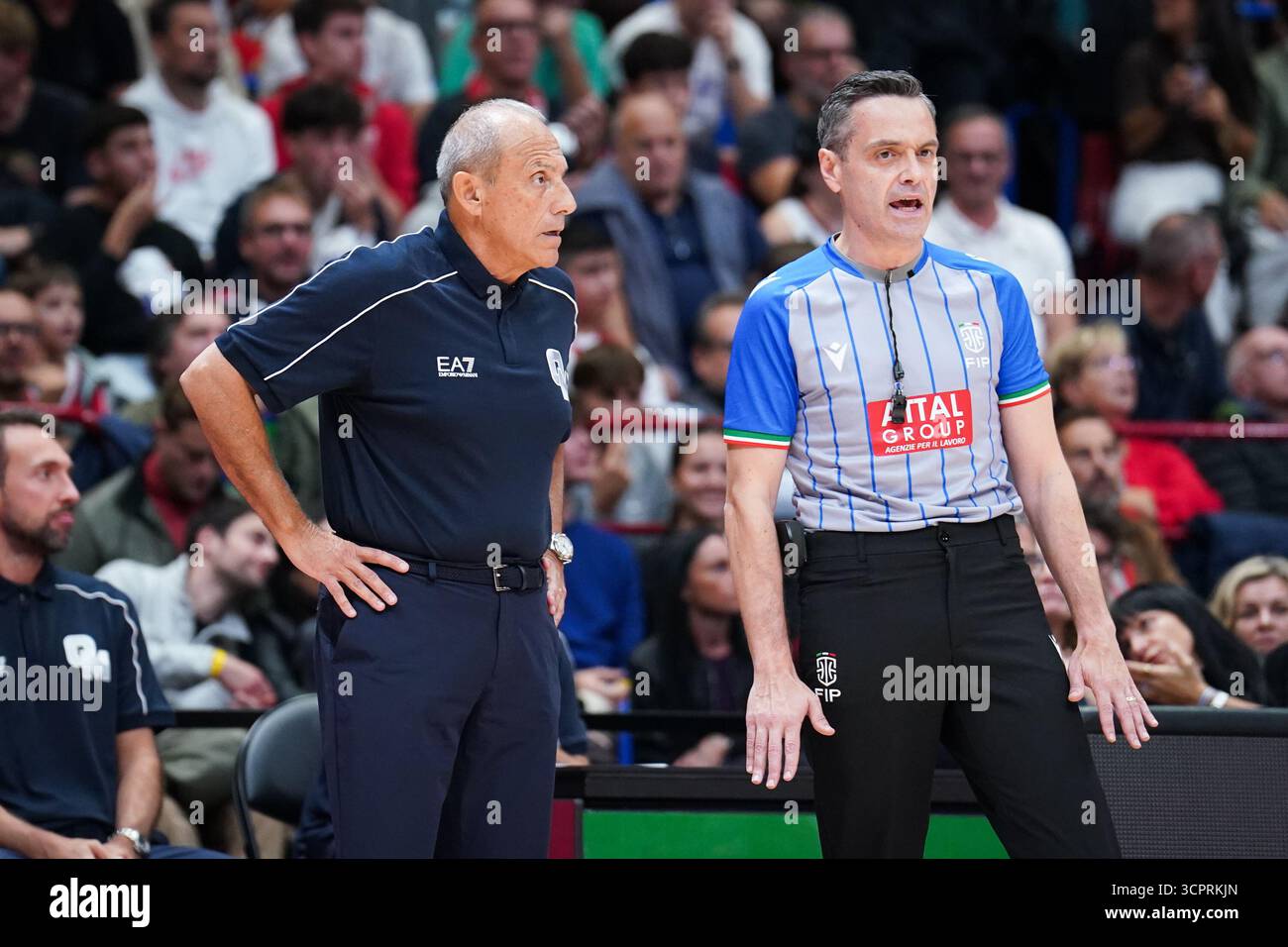 Head Coach Ettore Messina (Ea7 Emporio Armani Milano) during Semifinal ...