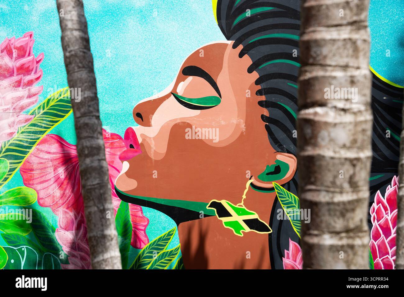 Rose Hall, St. Bran's Burg - Jamaica - September 13th, 2025: Mural ...