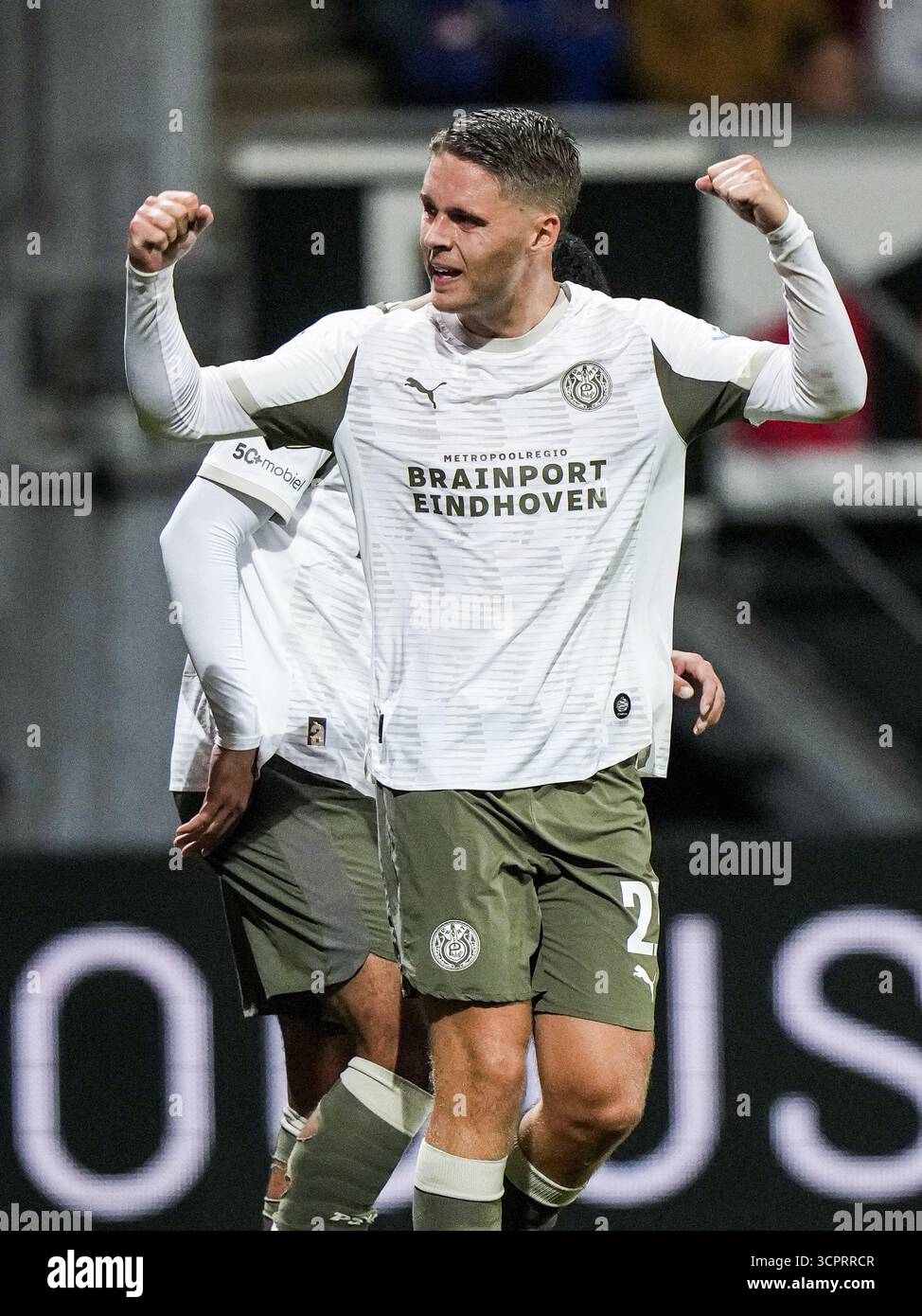 ROTTERDAM - Joey Veerman of PSV Eindhoven celebrates the 1-2 goal ...