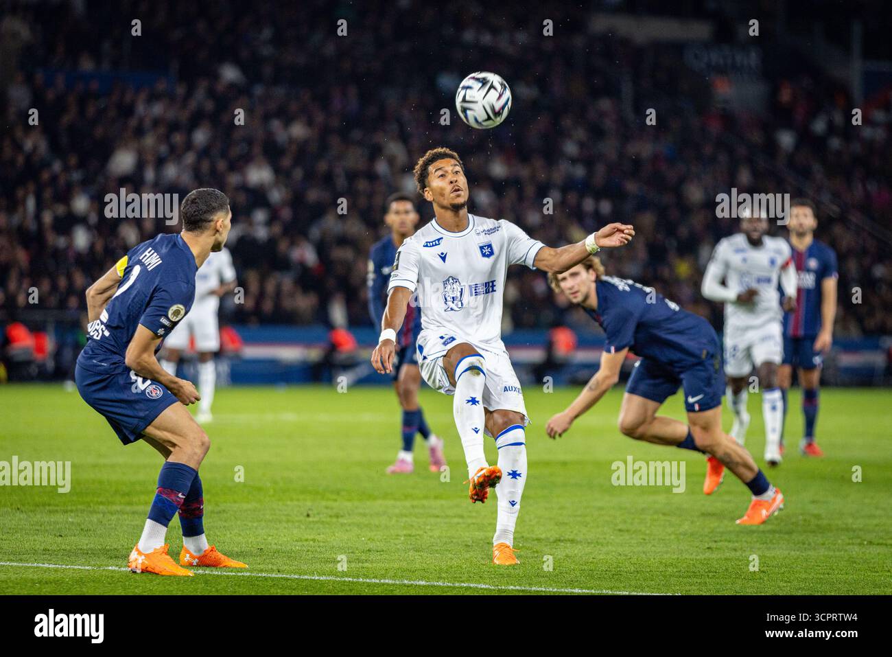 Theo LOADER of AJ AUXERRE during the French championship Ligue 1 ...