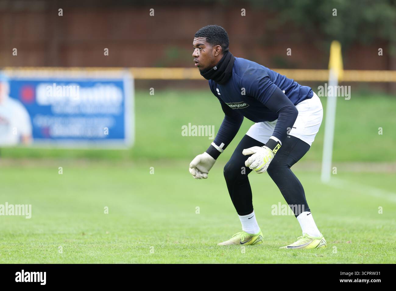 Dillon Addai, of Chelmsford City, warming up before the match between ...