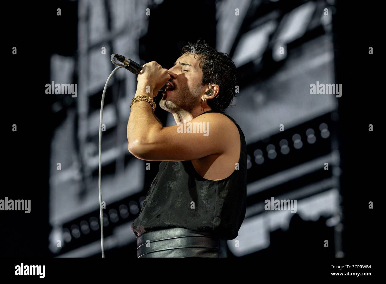 Colombian singer and songwriter Sebastián Yatra during his concert at ...