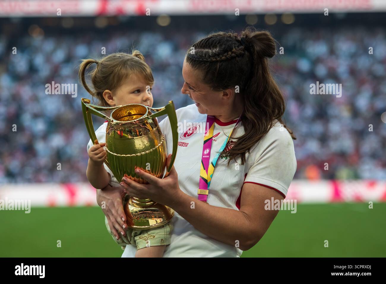 London, UK, 27th September 2025 England player Abbie Ward smiles to her ...