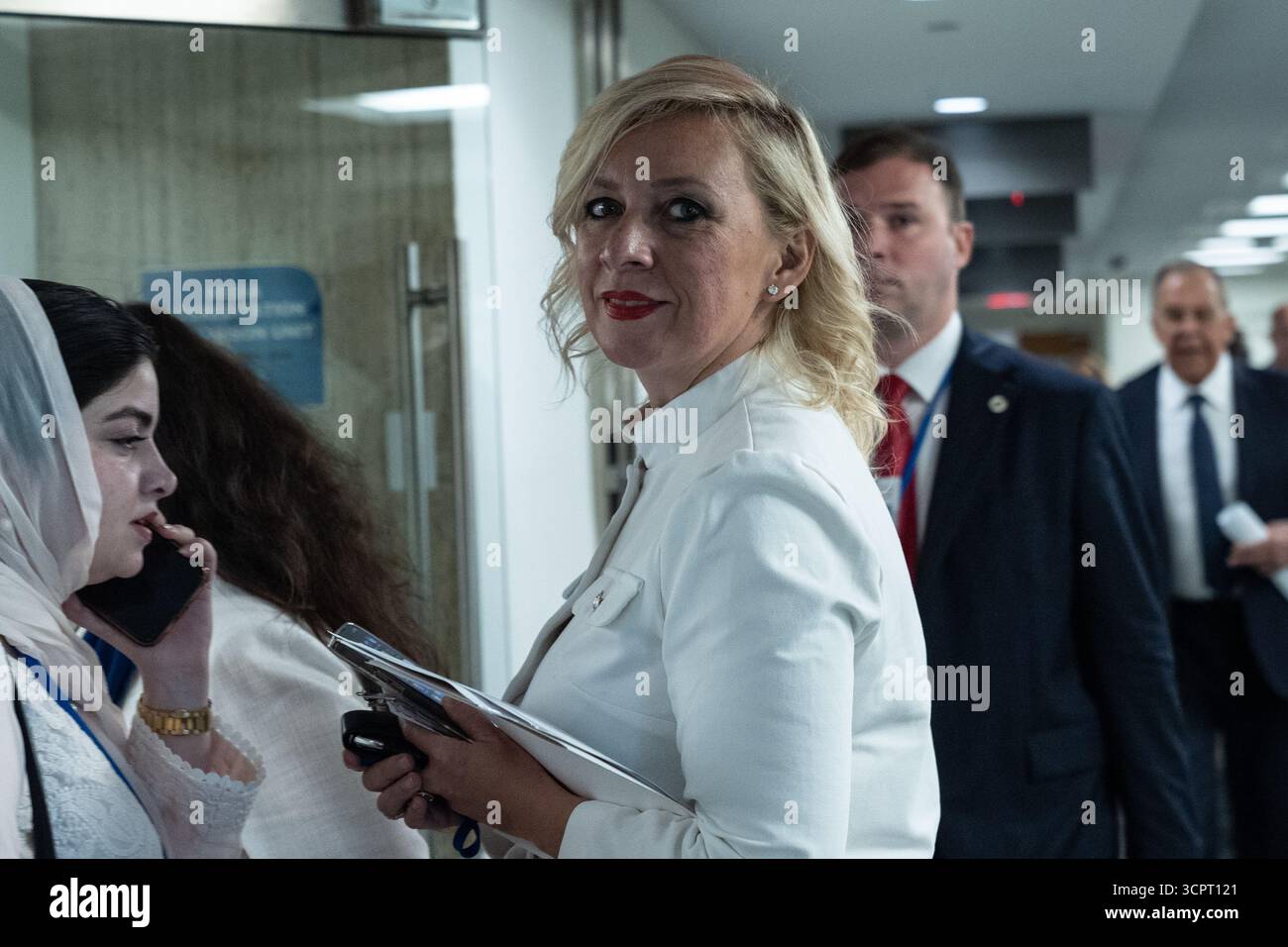 New York, NY, September 27, 2025: Spokeswoman Maria Zakharova for ...