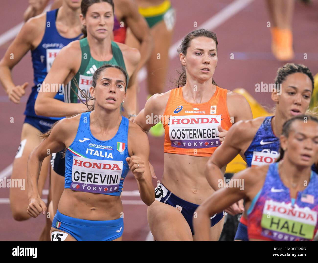 Emma Oosterwegel of the Netherlands competing in the Heptathlon - 800m ...
