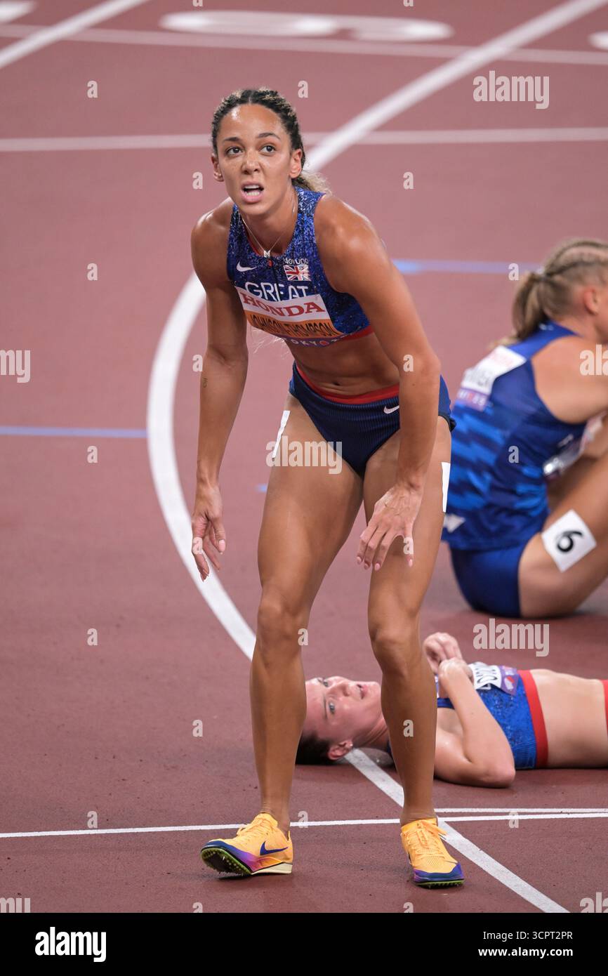 Katarina Johnson-Thompson of Great Britain in the Heptathlon - 800m at ...