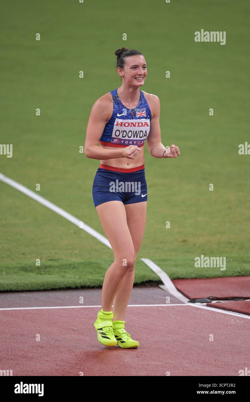 Jade O'Dowda of Great Britain & NI competing in the Heptathlon ...