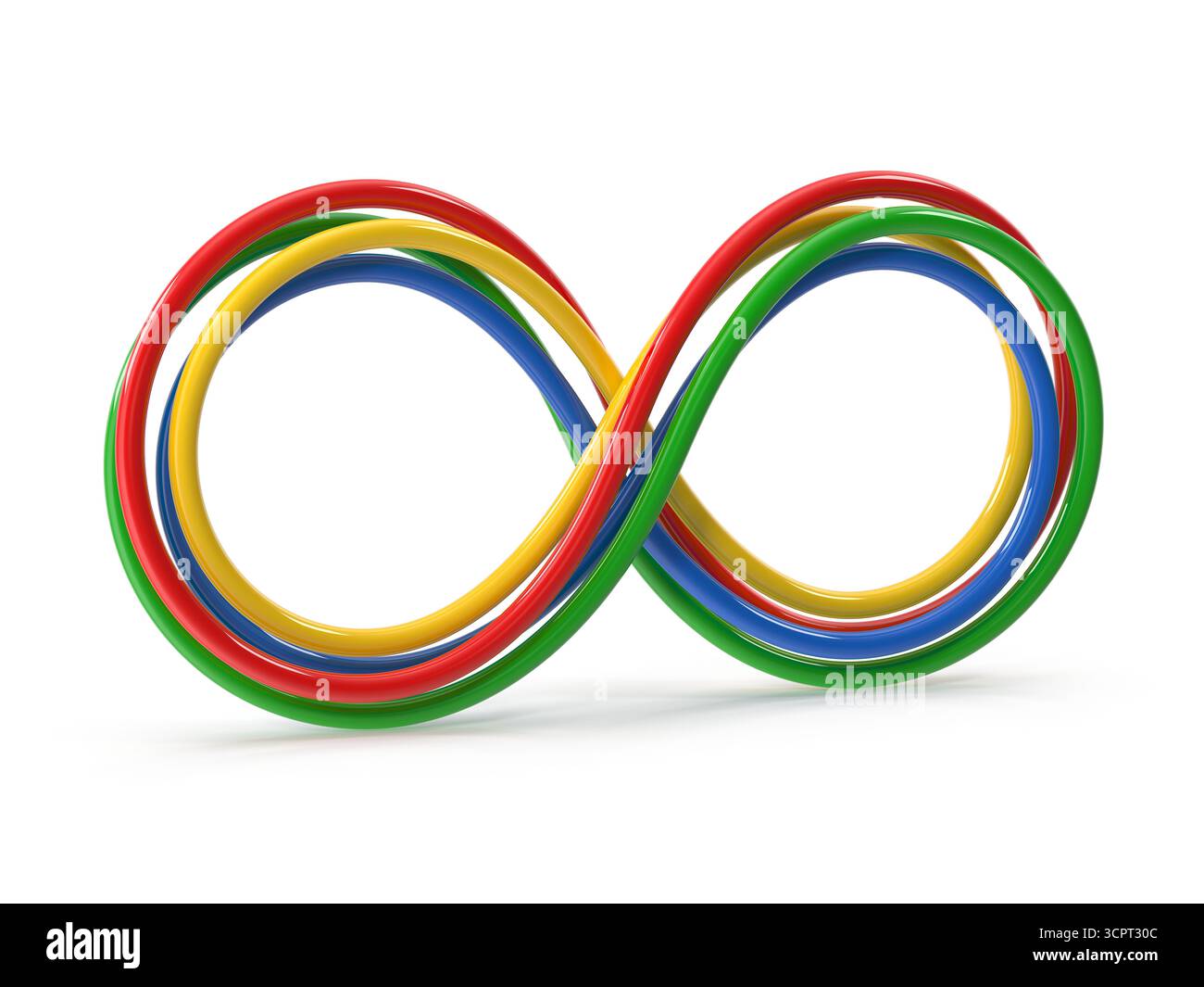 Three dimensional render infinity Cut Out Stock Images & Pictures - Alamy