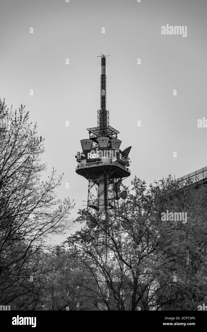 Milan, Italy - 29 March 2022: RAI, Radio Televisione Italiana tower in ...