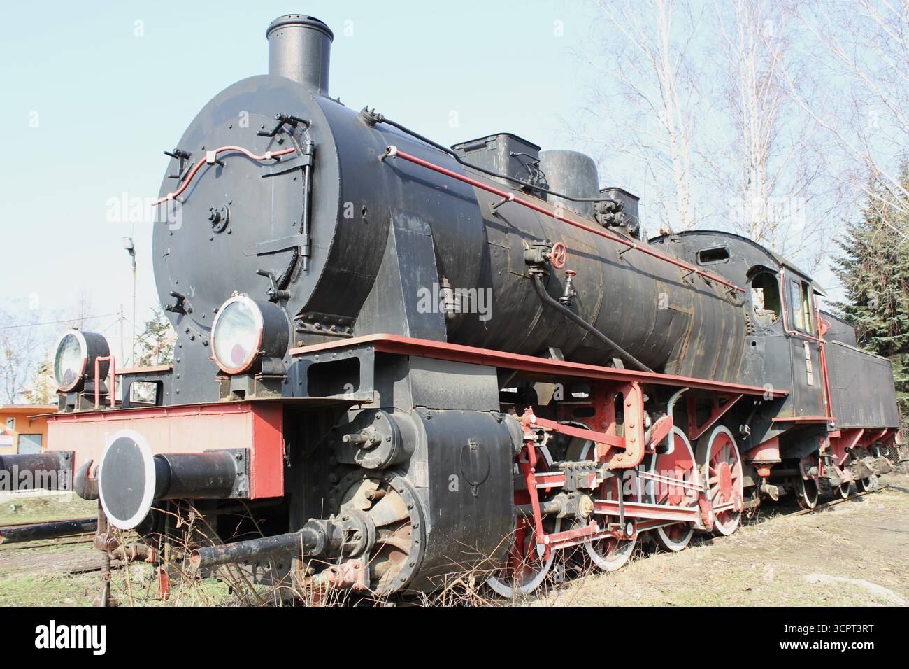 Historic steam locomotive displayed at the Open-Air Museum for Rolling ...