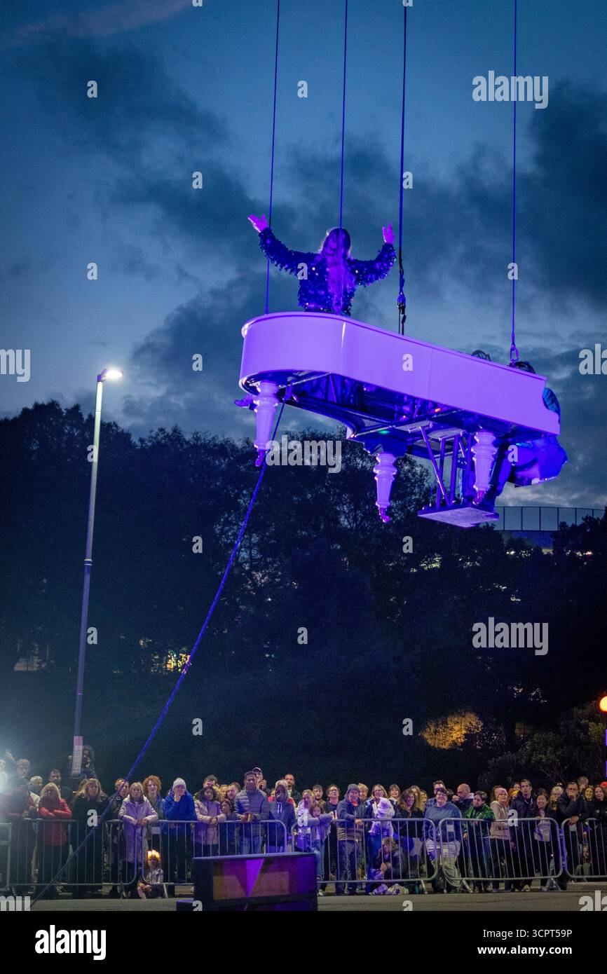 Bournemouth, Dorset, England, UK, 27th September 2025. Flying Piano Duo ...