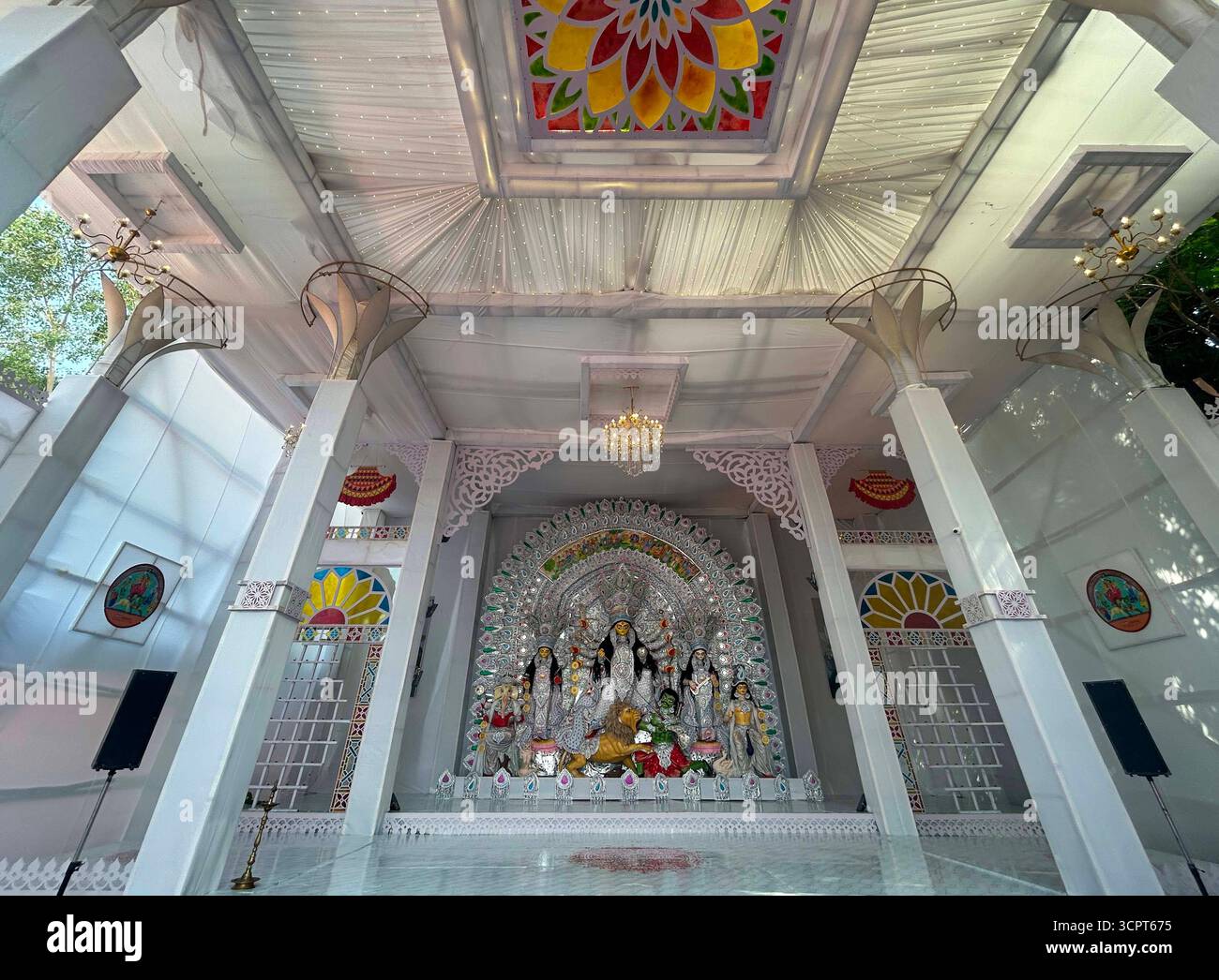 GURUGRAM, INDIA - SEPTEMBER 27: Durga Puja festival organised by ...