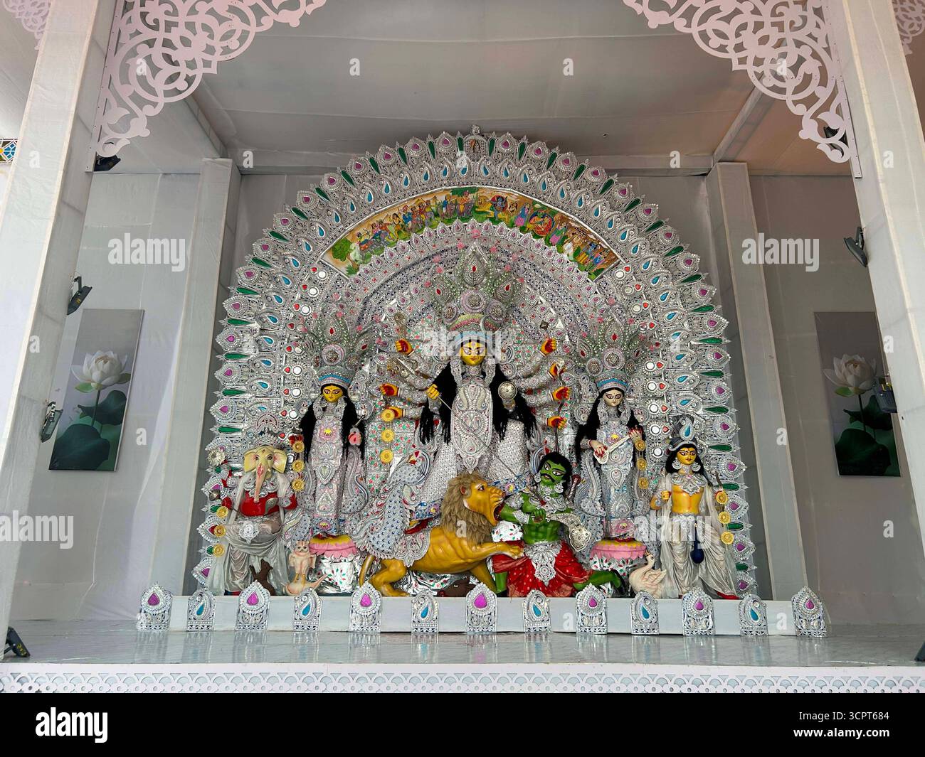 GURUGRAM, INDIA - SEPTEMBER 27: Durga Puja festival organised by ...