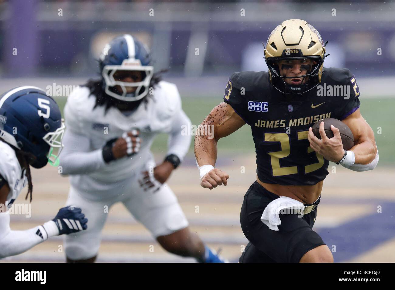James Madison running back Jordan Fuller (23) in action during the ...